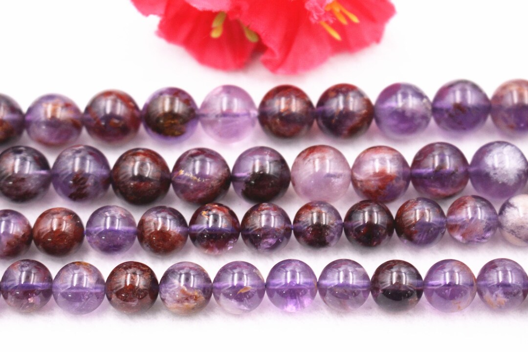 Un quartz rutile naturel Perles rondes, 4mm 6mm 8mm 10mm 12mm Naturel ...