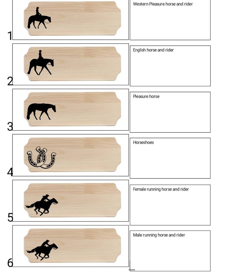 Personalize Stall Signs - Etsy