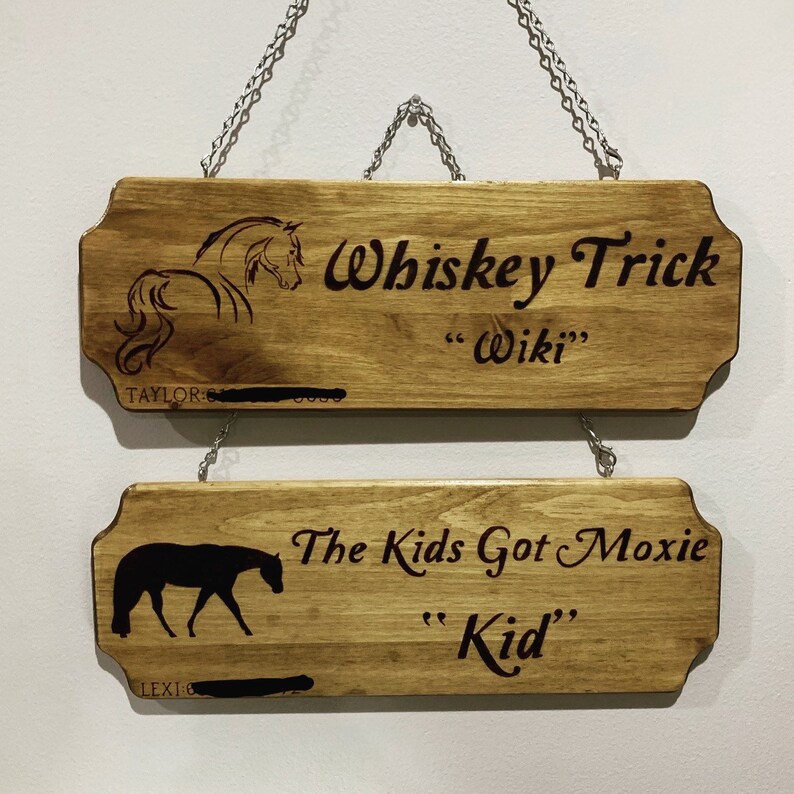Personalize Stall Signs - Etsy