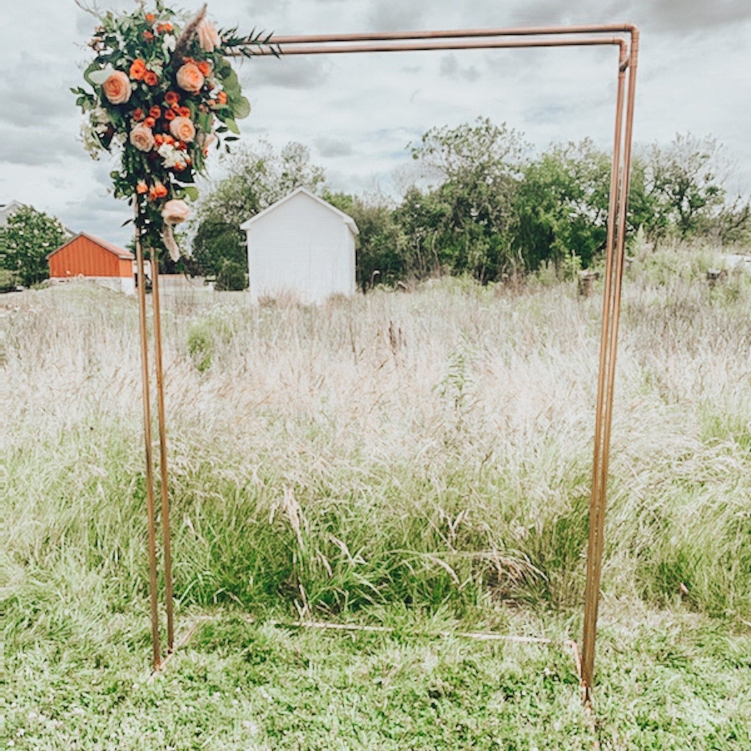 Double Copper Arch,, Ceremony Arch, Copper Wedding Arch. - Etsy
