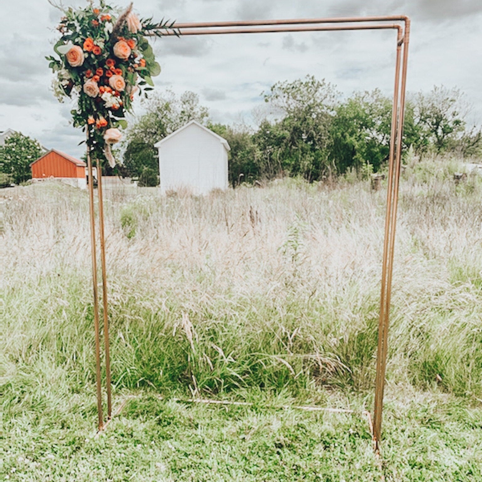 Double Copper Arch Ceremony Arch Copper Wedding Arch. - Etsy