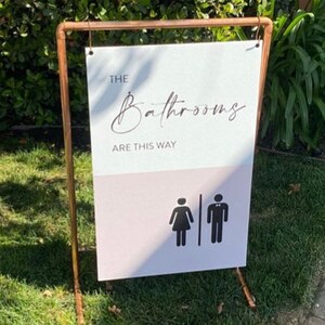 Seating Chart Stand, Copper Arch, Copper Seating Arch, 1/2' Copper ...