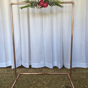 Seating Chart Stand, Copper Arch, Copper Seating Arch, 1/2' Copper ...
