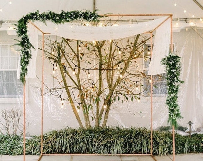 Copper Wedding Arch Backdrop Copper Wedding Arch Double Copper Arch ...