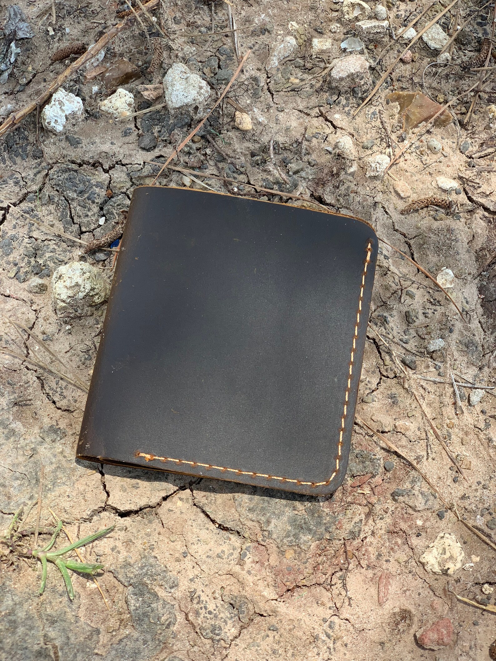 Minimalist Wallet Distressed Leather Wallet Minimalist | Etsy