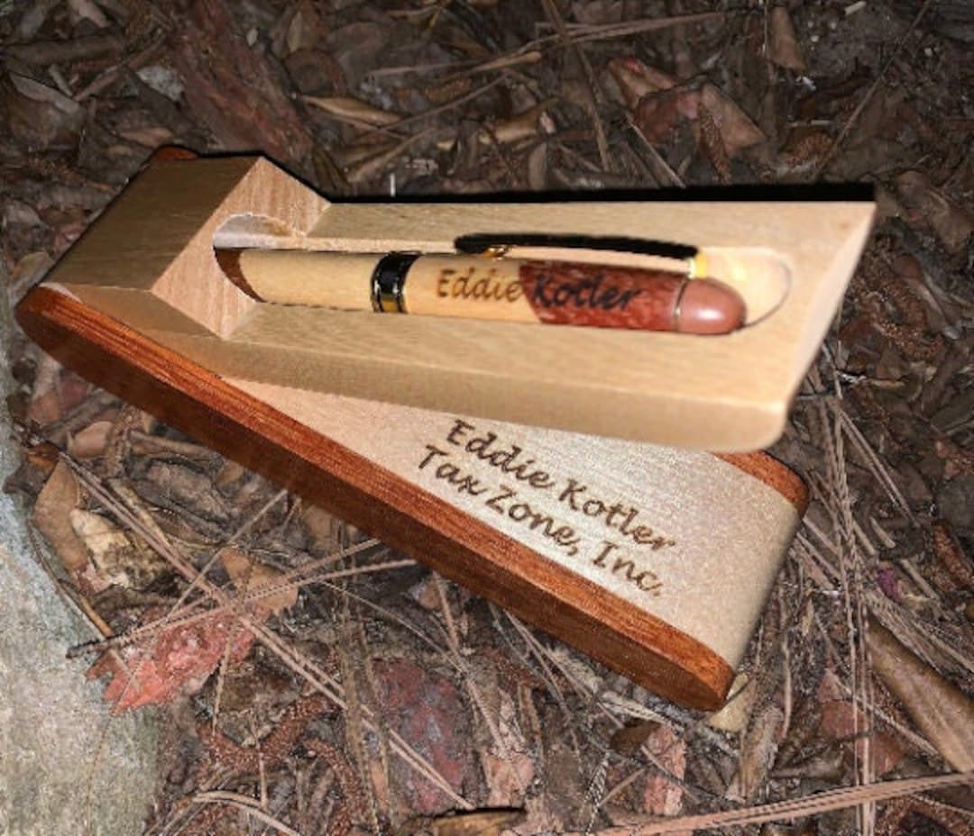 Personalized Folding Wooden Pen Set, Custom Multi-color Pen Set ...