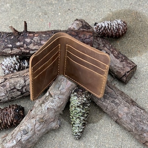 Minimalist Wallet, Distressed Leather Wallet, Minimalist Classic ...