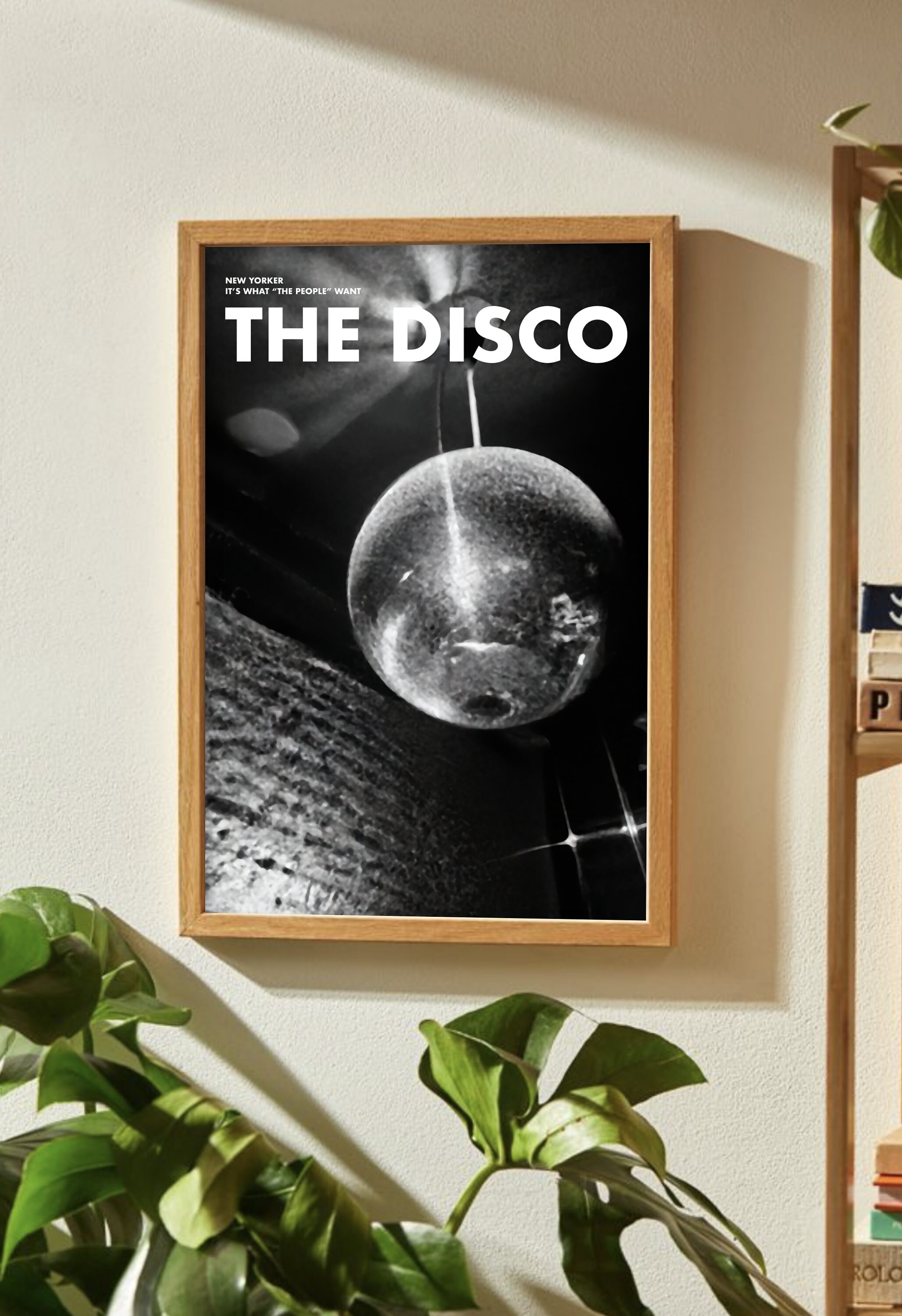 The Disco Wall Decor Art Print Trendy Poster Digital - Etsy
