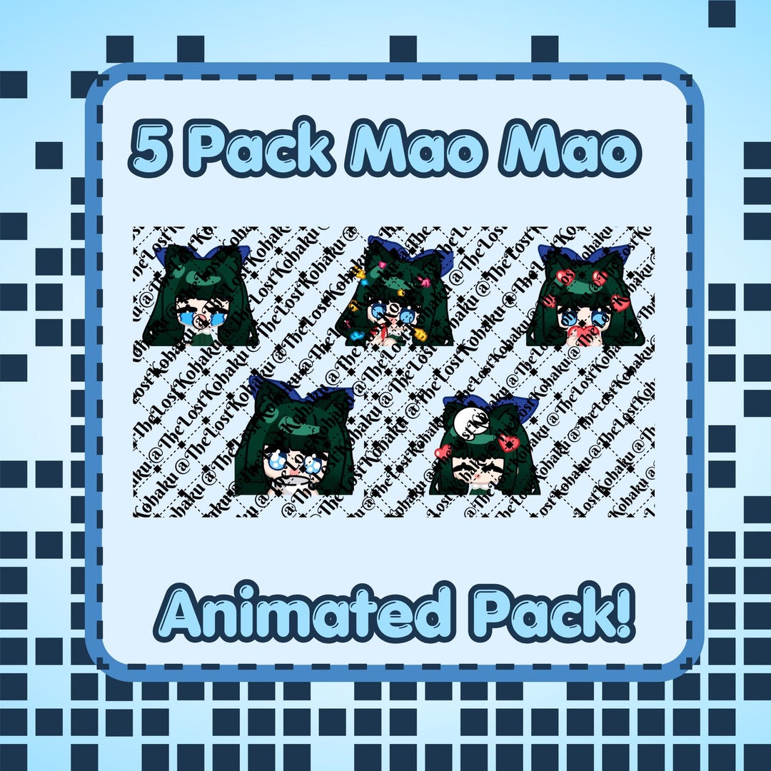 Apothecary Diaries Mao Mao 5 Pack ANIMATED PNG Emotes for Twitch ...