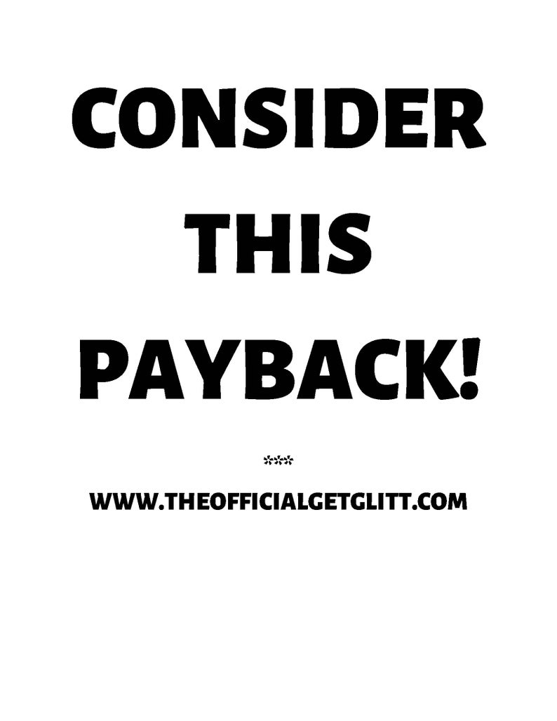 Glitter Bomb Letter Joke Mail: Consider This Payback! Anonymous Prank ...