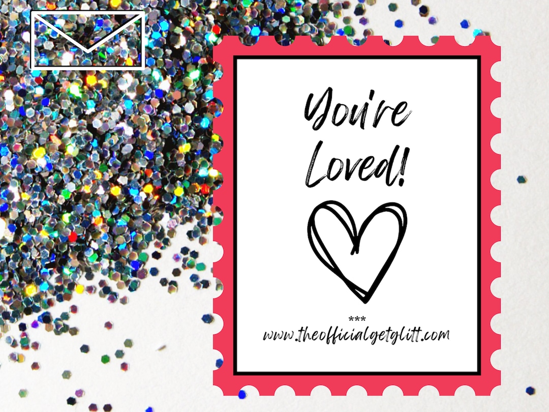 Glitter Bomb Letter Joke Mail: You're Loved Glitter Bomb Anonymous ...