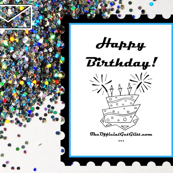 Glitter Bomb Birthday Card - Etsy