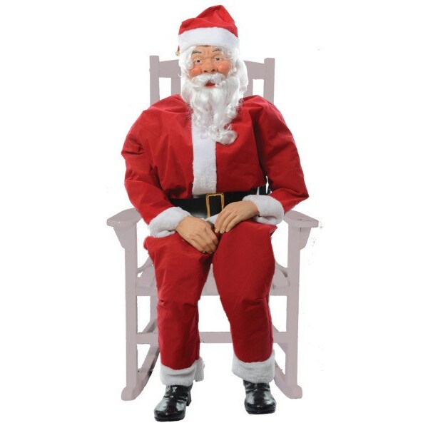 Santa Claus in a Rocking Chair - Etsy