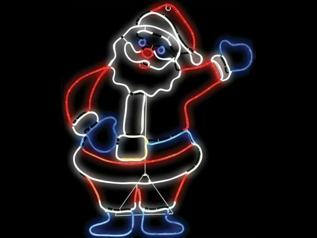 Santa Claus Neon Light - Etsy