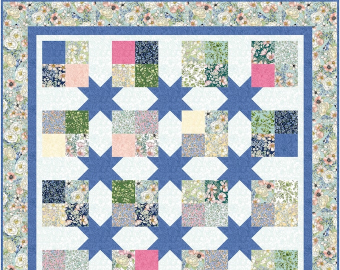 Floating Four Patches Quilt Pattern. Download Copy. - Etsy