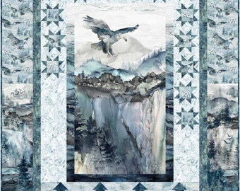 PDF Quilt Pattern, Beneath the Stars, the Fabric Addict, Northcott Soar ...