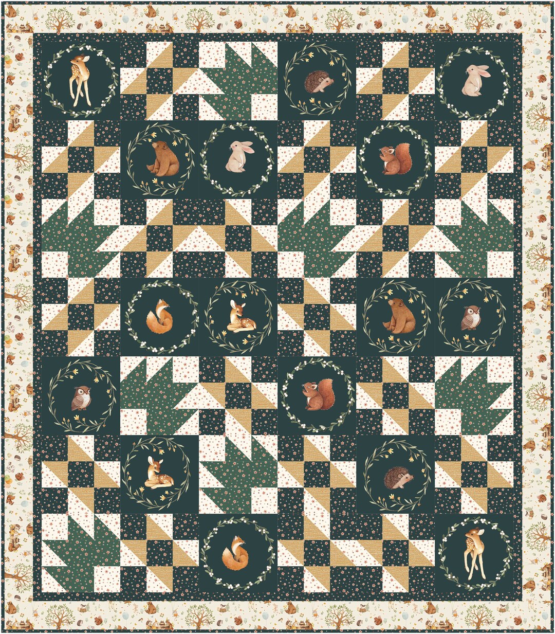 A Walk in the Woods Quilt Pattern by the Fabric Addict - Etsy