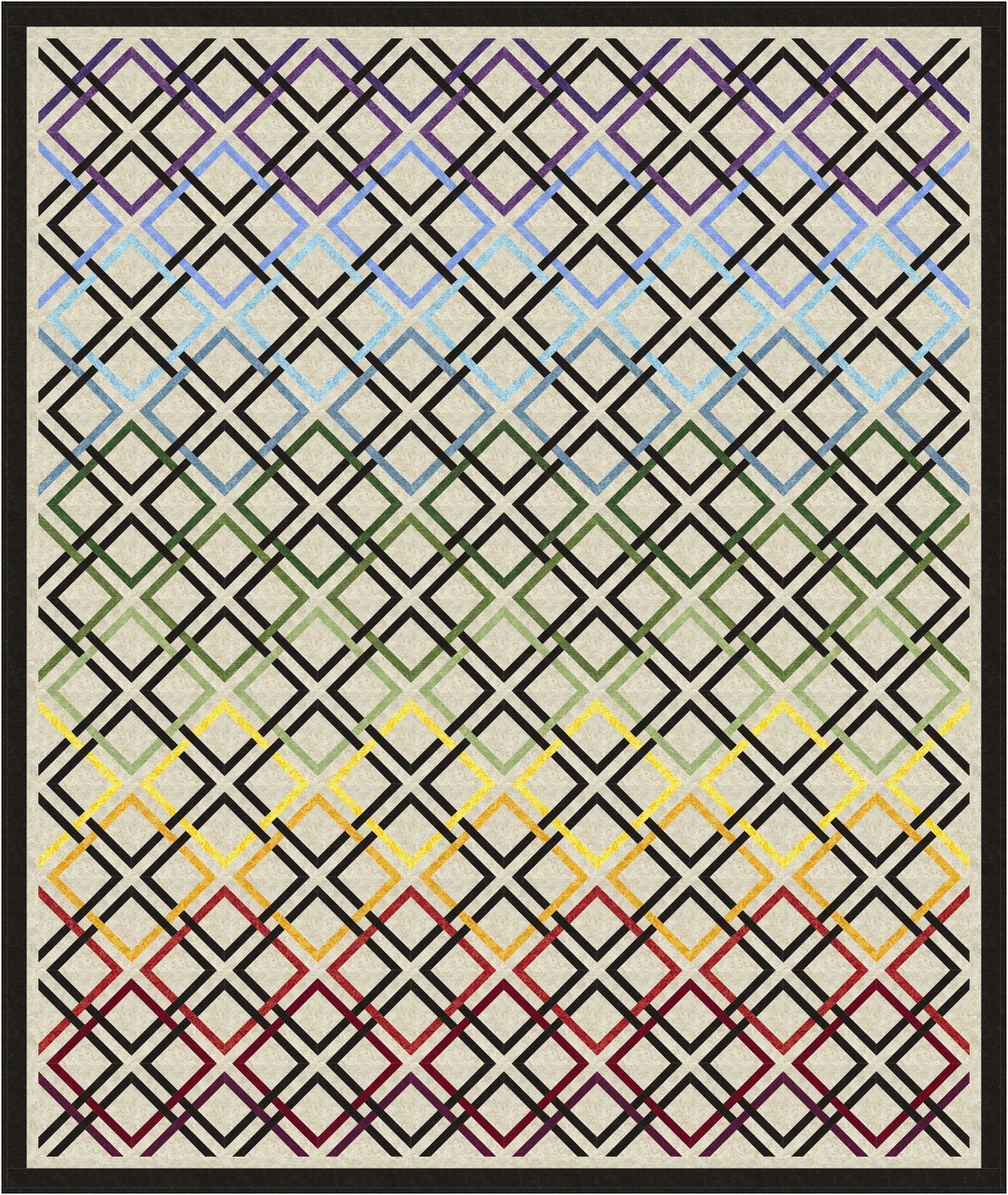 Pot of Gold Quilt Pattern Throw and Queen Size | Etsy