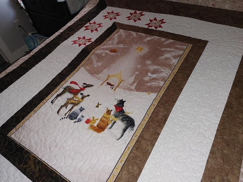 Five Star Quilt Kit Nativity Panel Easy to Make Woodland - Etsy