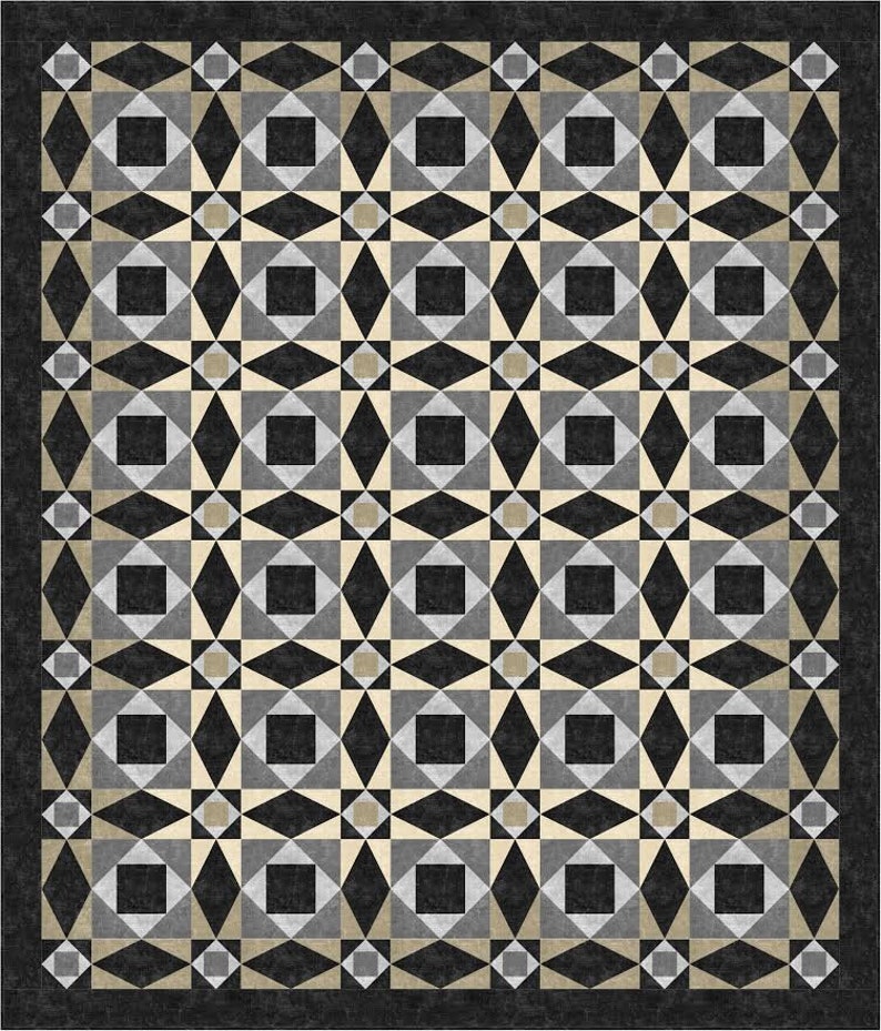 Waverly Quilt Pattern. Storm at Sea Variation. PDF, Northcott, Batiks ...