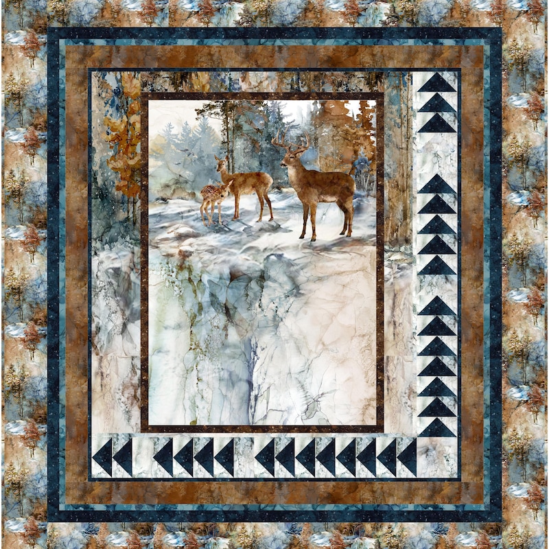 Deer Quilt - Etsy