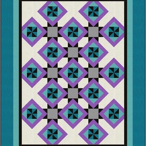 Cartwheels, Quilt Pattern, Easy, Dear Stella, Peppered Cotton, Studio E ...