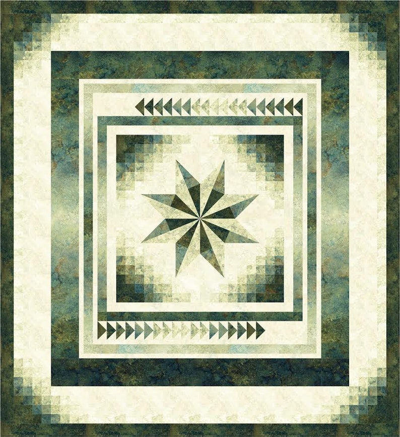 Gradient Star Quilt Pattern Northcott Stonehenge Gradations | Etsy Canada