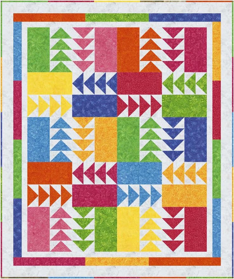 Rush Hour Quilt Pattern Batiks Timeless Treasures Fabric - Etsy Canada