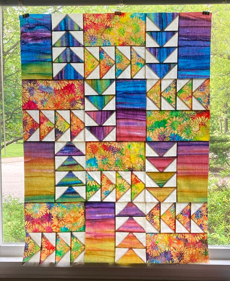 Rush Hour Quilt Pattern Batiks Timeless Treasures - Etsy