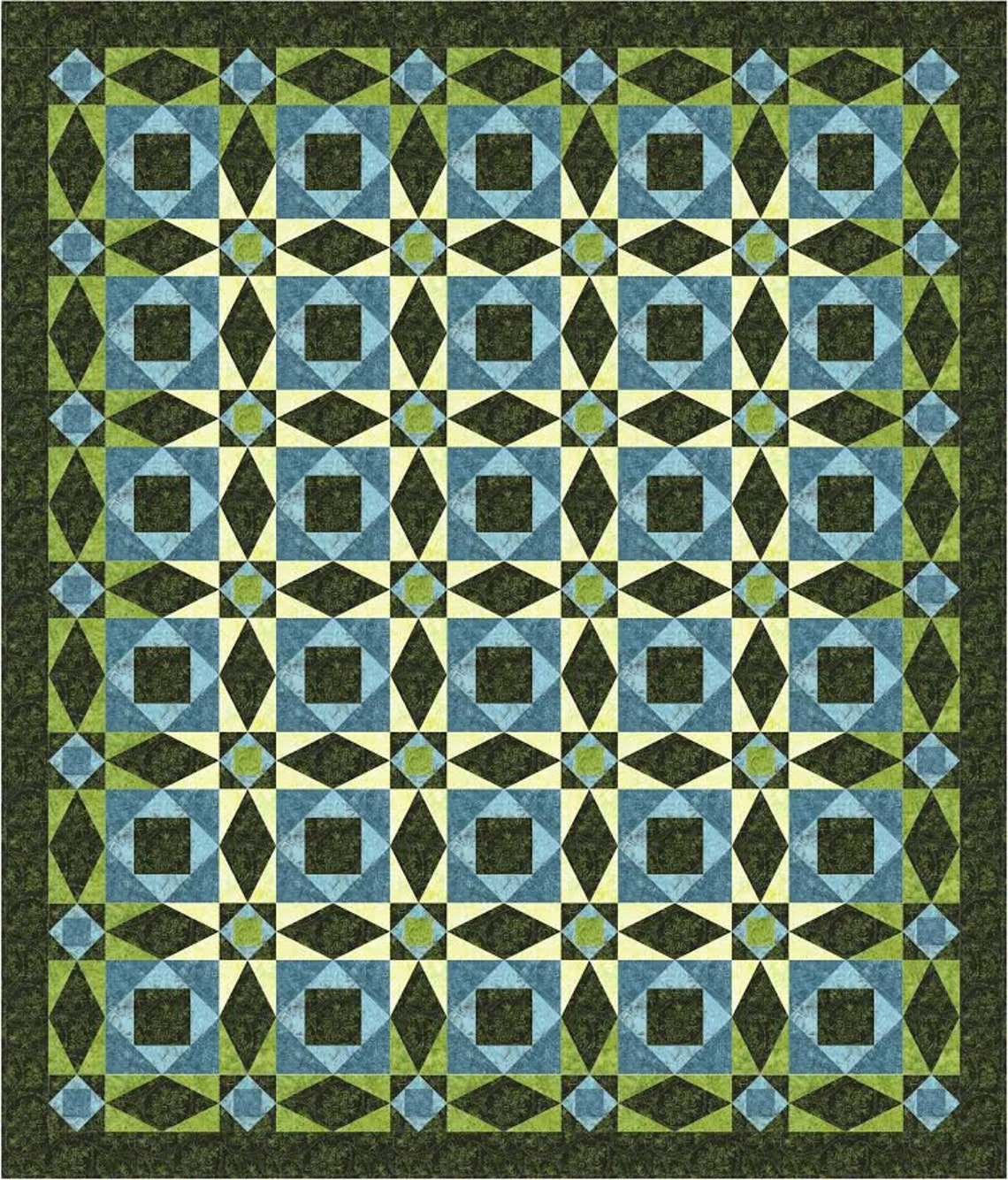 Waverly Quilt Pattern. Storm at Sea Variation. PDF Northcott - Etsy