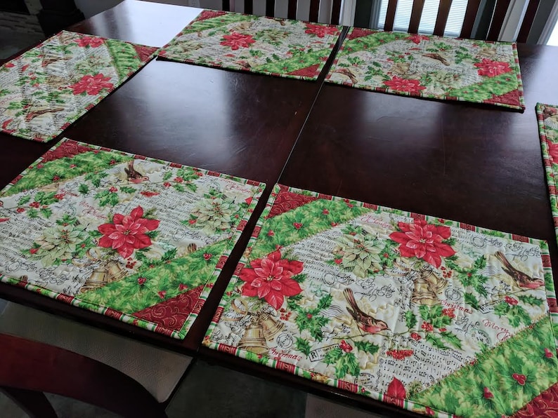 Quilted Place Mat Pattern, Let's Do Lunch, Miss Winnie Designs - Etsy