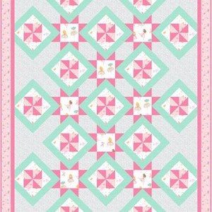 PDF Pattern Cartwheels, Quilt Pattern, Easy, Dear Stella, Peppered ...
