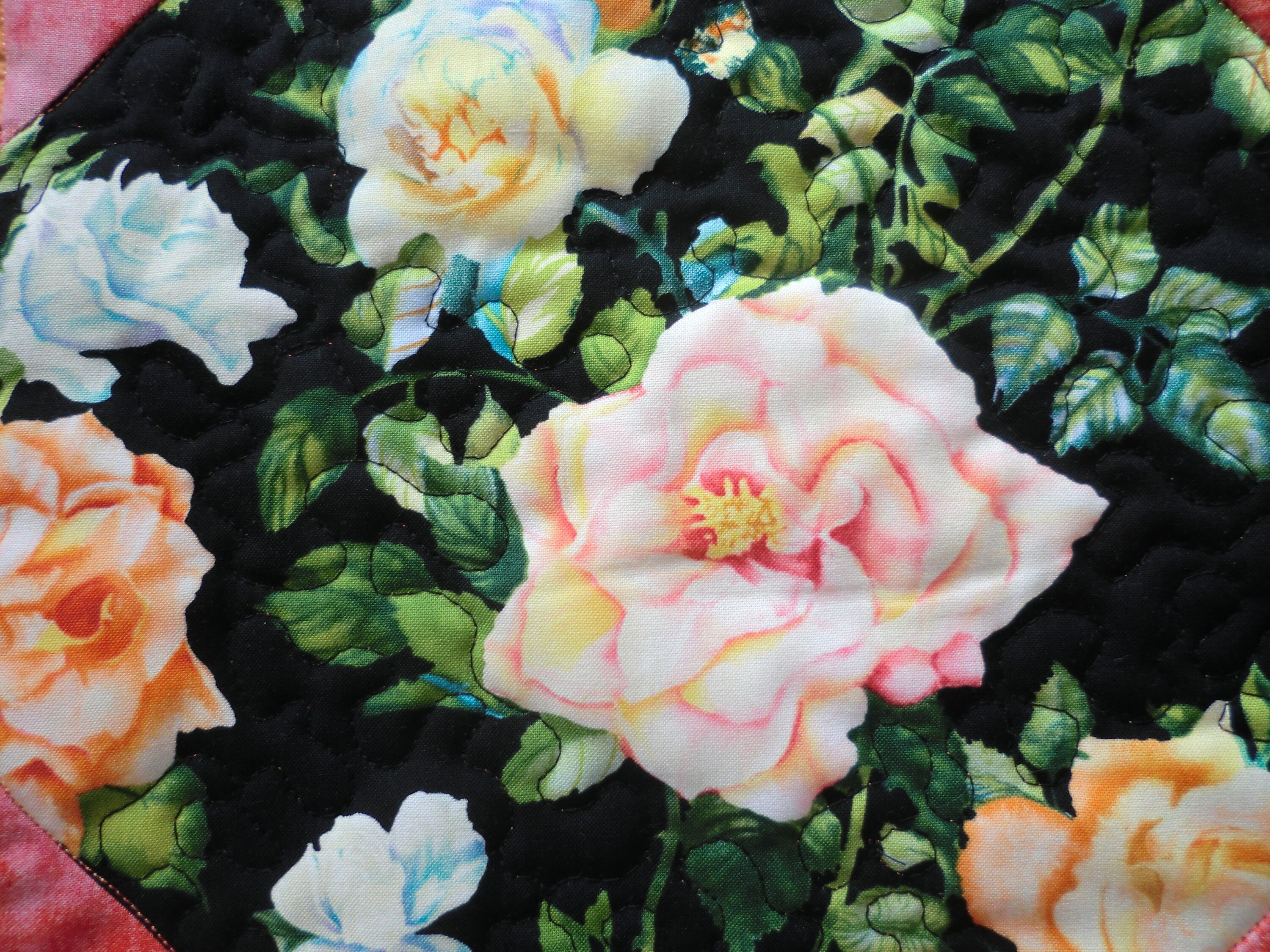 Free Shipping, Sunburst Kit, Roses, Table Topper, Fabric Addict - Etsy