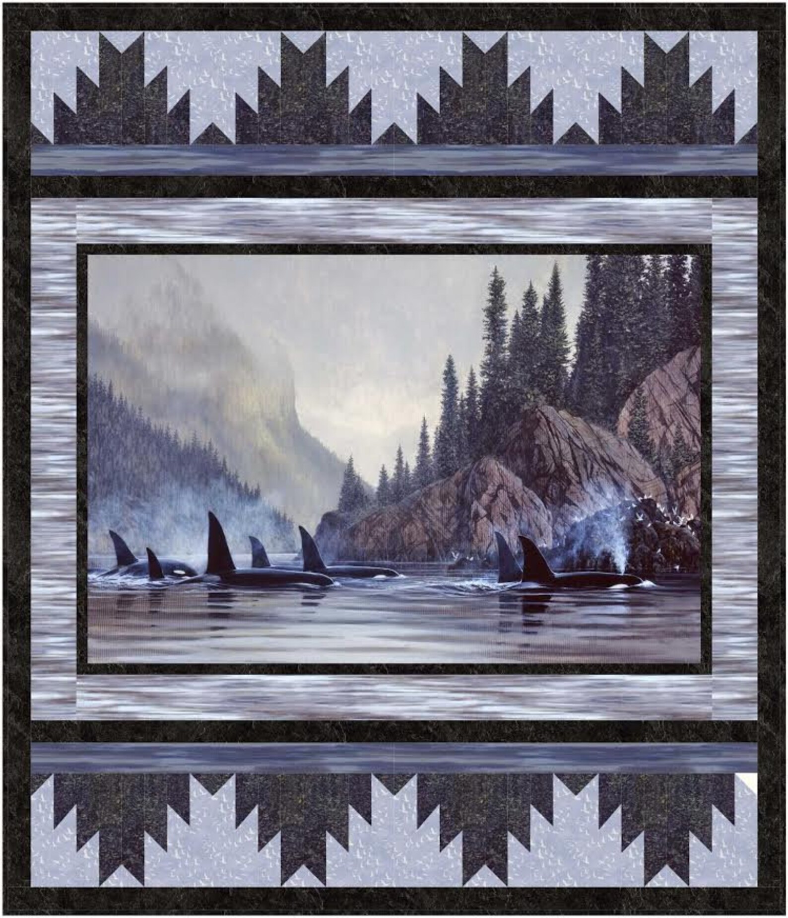 Reflections Quilt Pattern Queen Throw Twin Wall Lap | Etsy