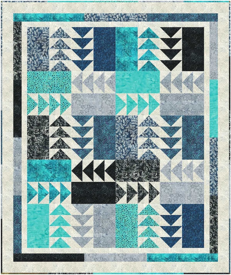 Rush Hour Quilt Pattern Batiks Timeless Treasures - Etsy