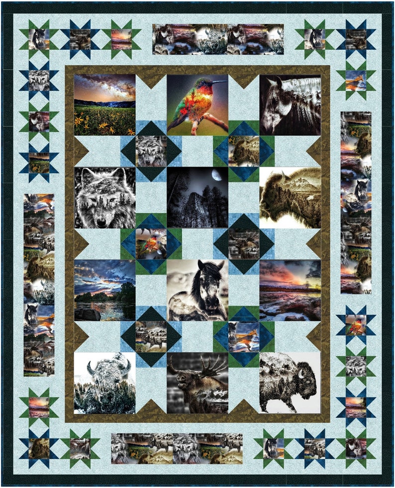 Wild World Quilt Pattern. Digital Copy. - Etsy