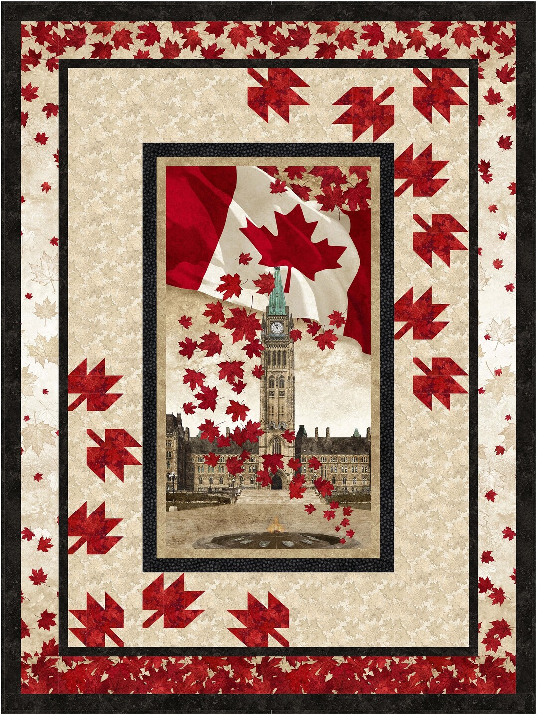 Falling Leaves Quilt Pattern. Digital Copy. - Etsy