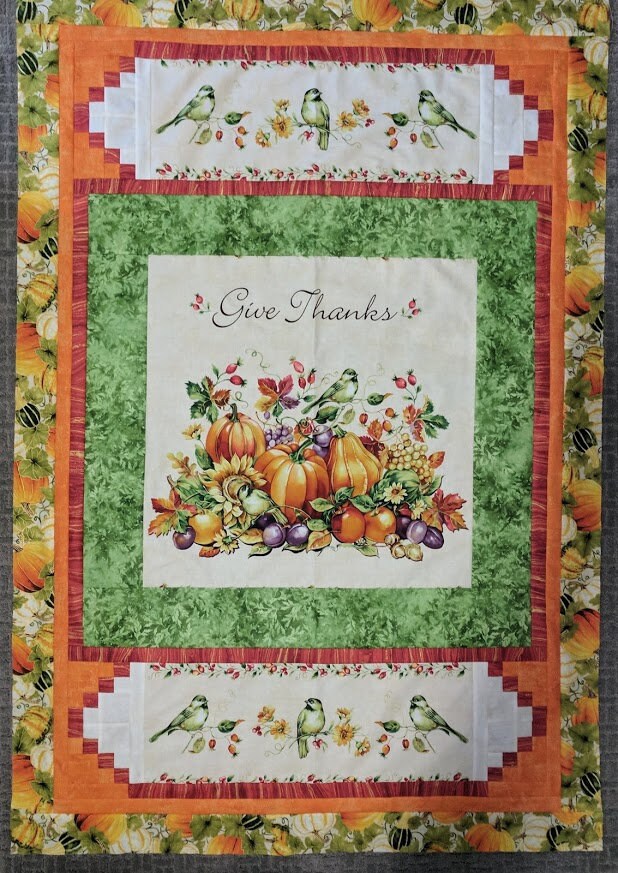 Free Shipping Give Thanks, Quilt Kit, Cardinal Wreath Pattern ...