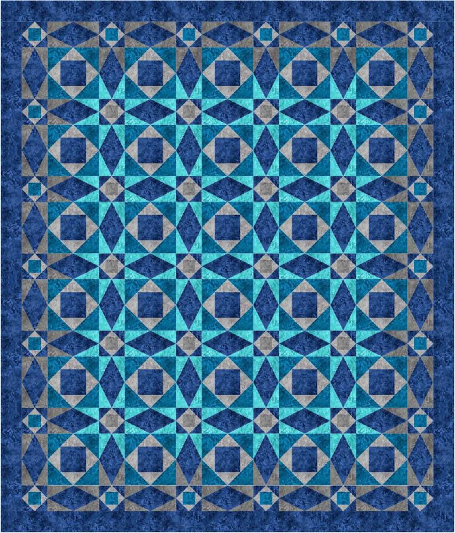 Waverly Quilt Pattern. Storm at Sea Variation. PDF Northcott - Etsy