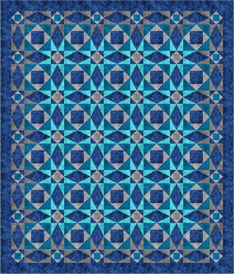 Waverly Quilt Pattern. Storm at Sea Variation. PDF Northcott - Etsy
