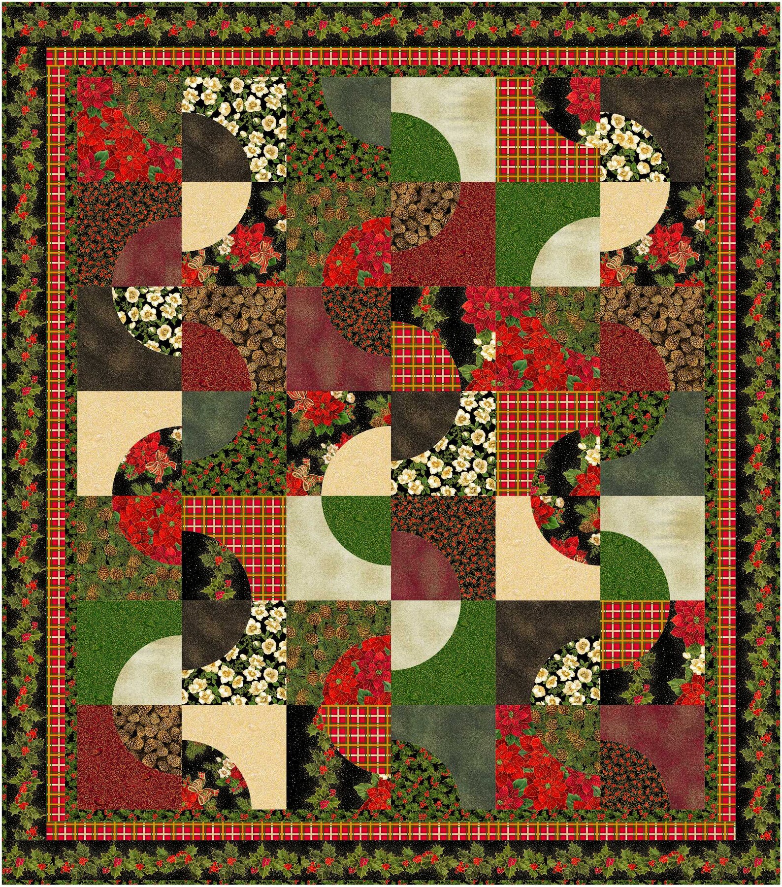 Half Moon Rising Quilt Pattern by the Fabric Addict, 2 Sizes in Pattern ...