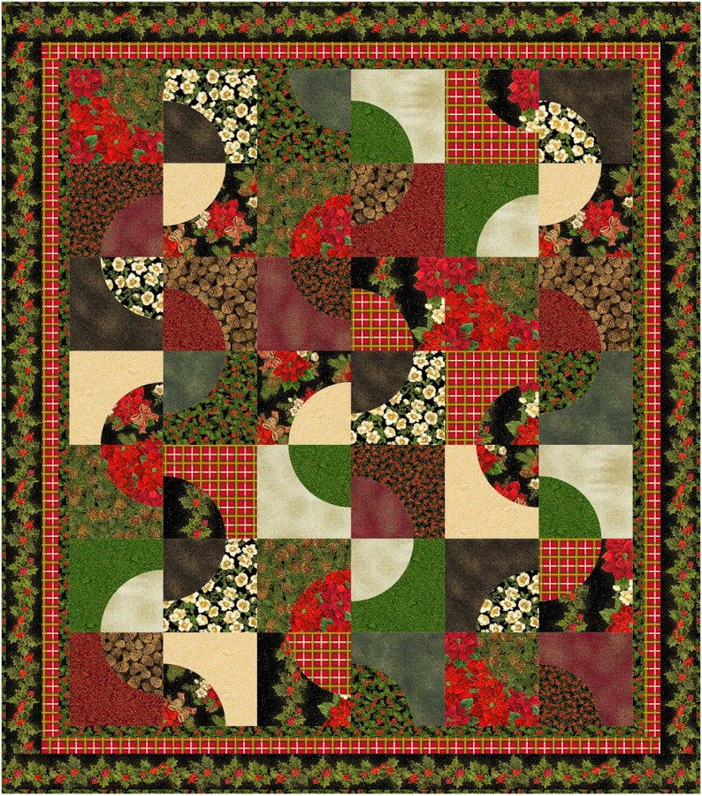 Half Moon Rising Quilt Pattern by the Fabric Addict, 2 Sizes in Pattern ...