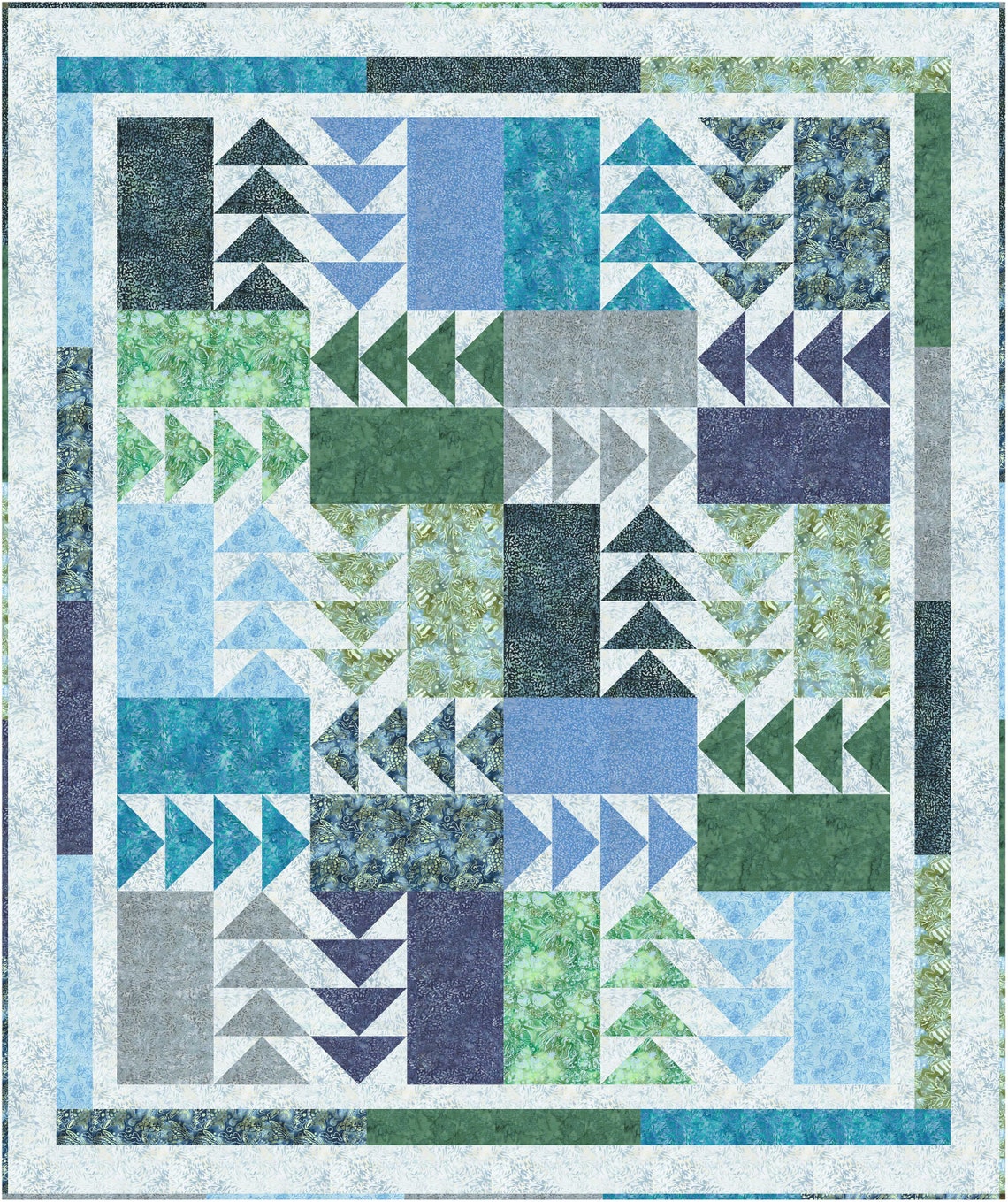 Rush Hour Quilt Pattern Batiks Northcott Fabric Addict - Etsy