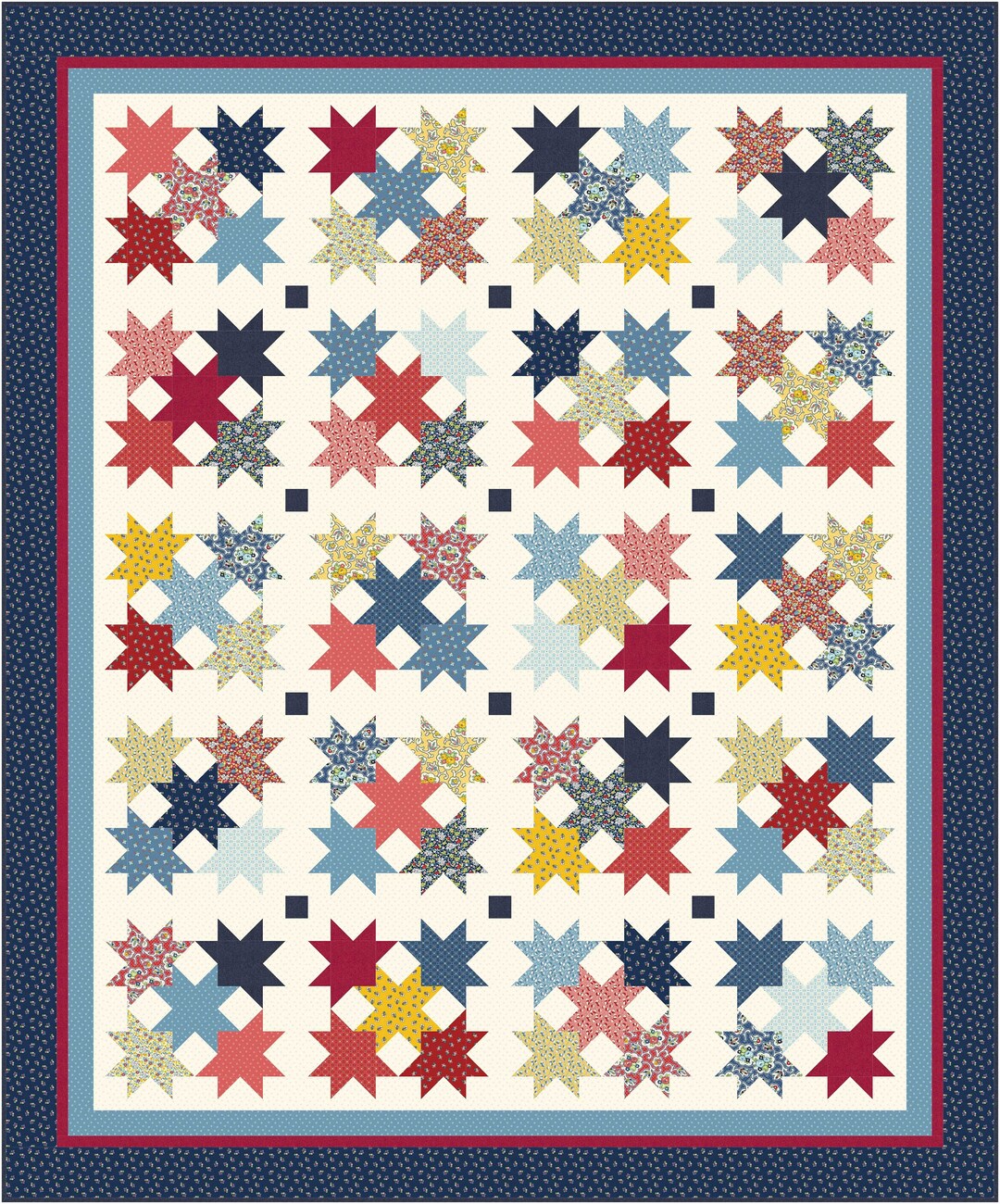 Stars Americana Quilt Pattern. Digital Copy. - Etsy