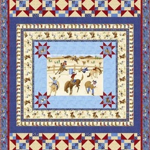 Rodeo Round up Quilt Panel, Northcott, Starring a Panel, Fabric Addict ...
