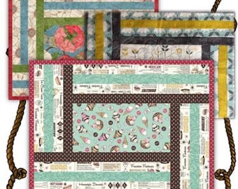 Drive Thru Quilt Pattern Placemats and Topper by Miss Winnie Designs - Etsy