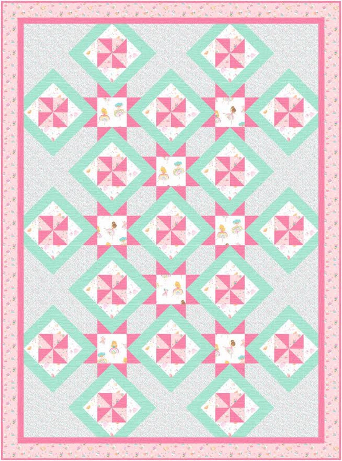 Cartwheels Quilt Pattern. Downloadable. | Etsy