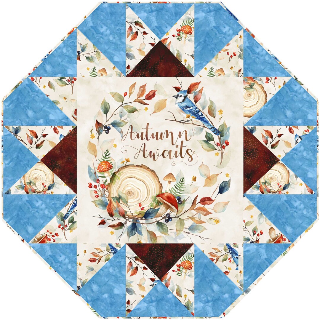 Centerpiece Table Topper Quilt Pattern, the Fabric Addict, Hoffman - Etsy