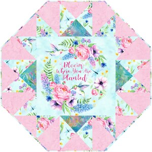 Centerpiece Table Topper Quilt Pattern, the Fabric Addict, Hoffman - Etsy