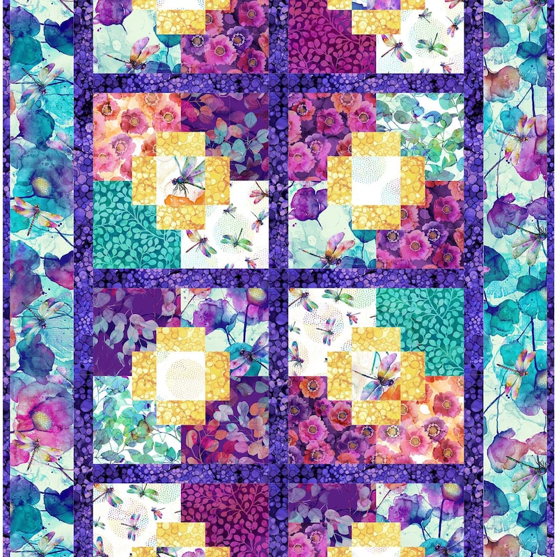 Dragonfly Dance Panel - Etsy